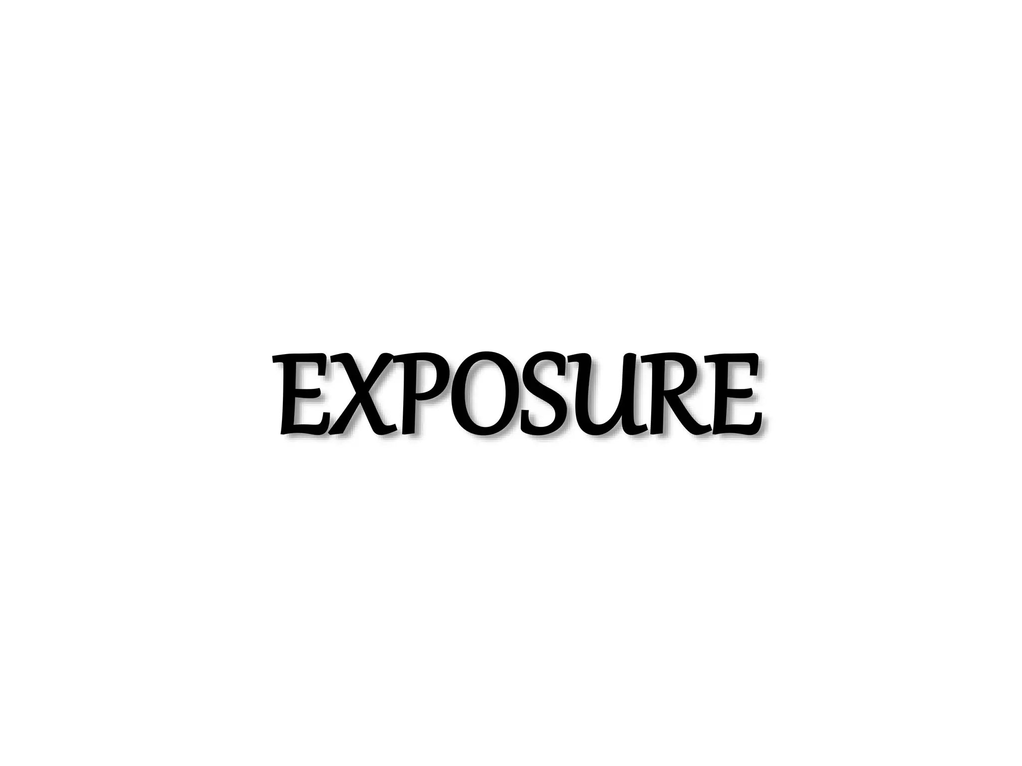 Exposure - animatic and trailer subtitles | PPTX