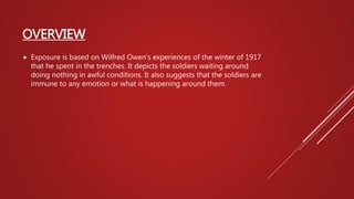 Exposure - Wilfred Owen | PPTX