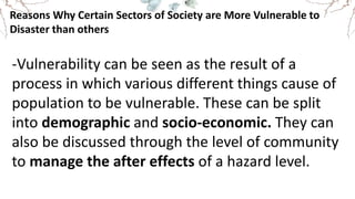 Exposure and VULNERABILITY IN DISASTER RISK REDUCTION | PPT