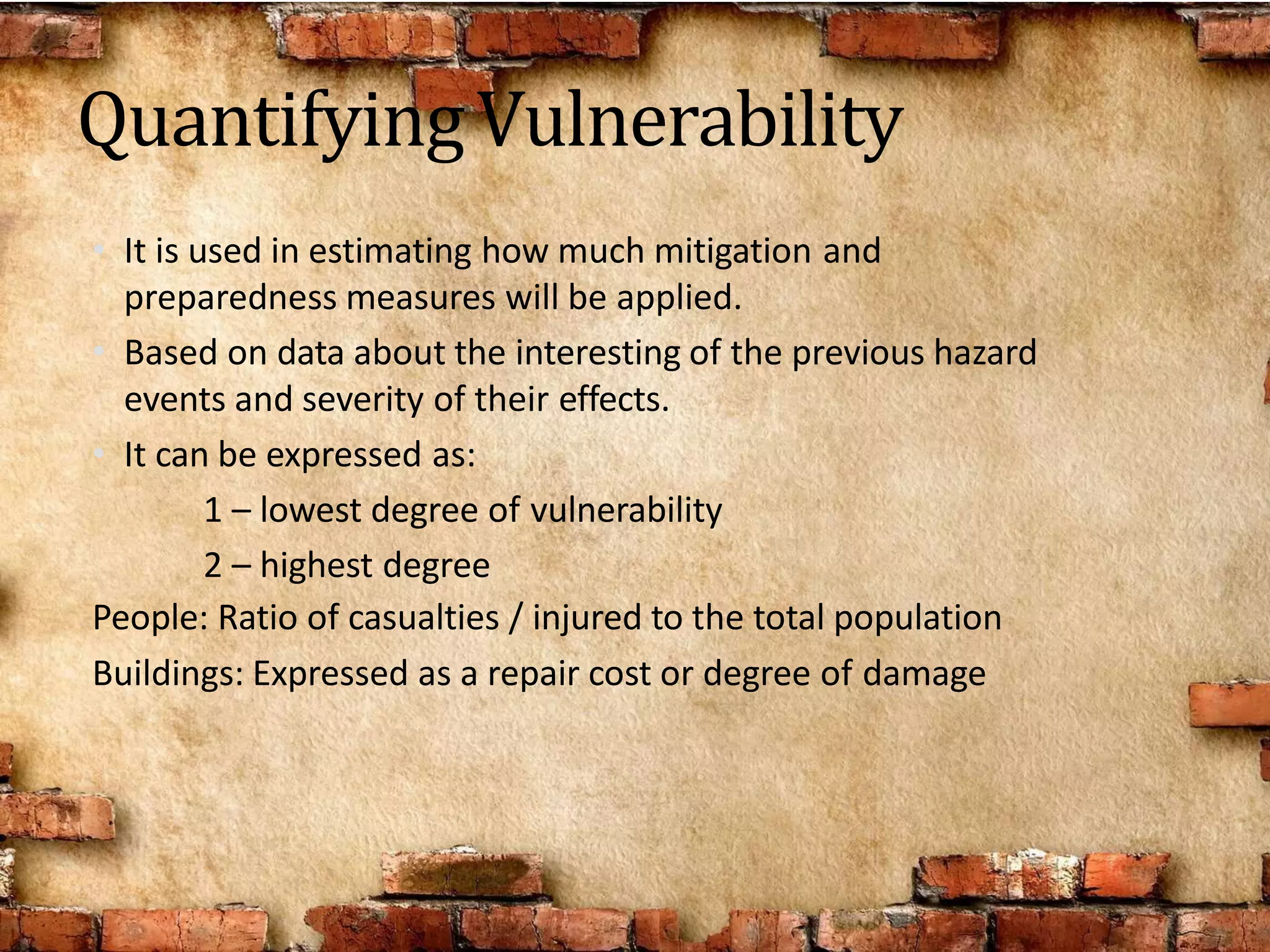Exposure and Vulnerability (DRRR) | PPTX