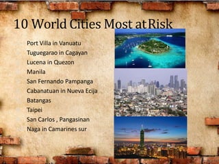 Exposure and Vulnerability (DRRR) | PPTX