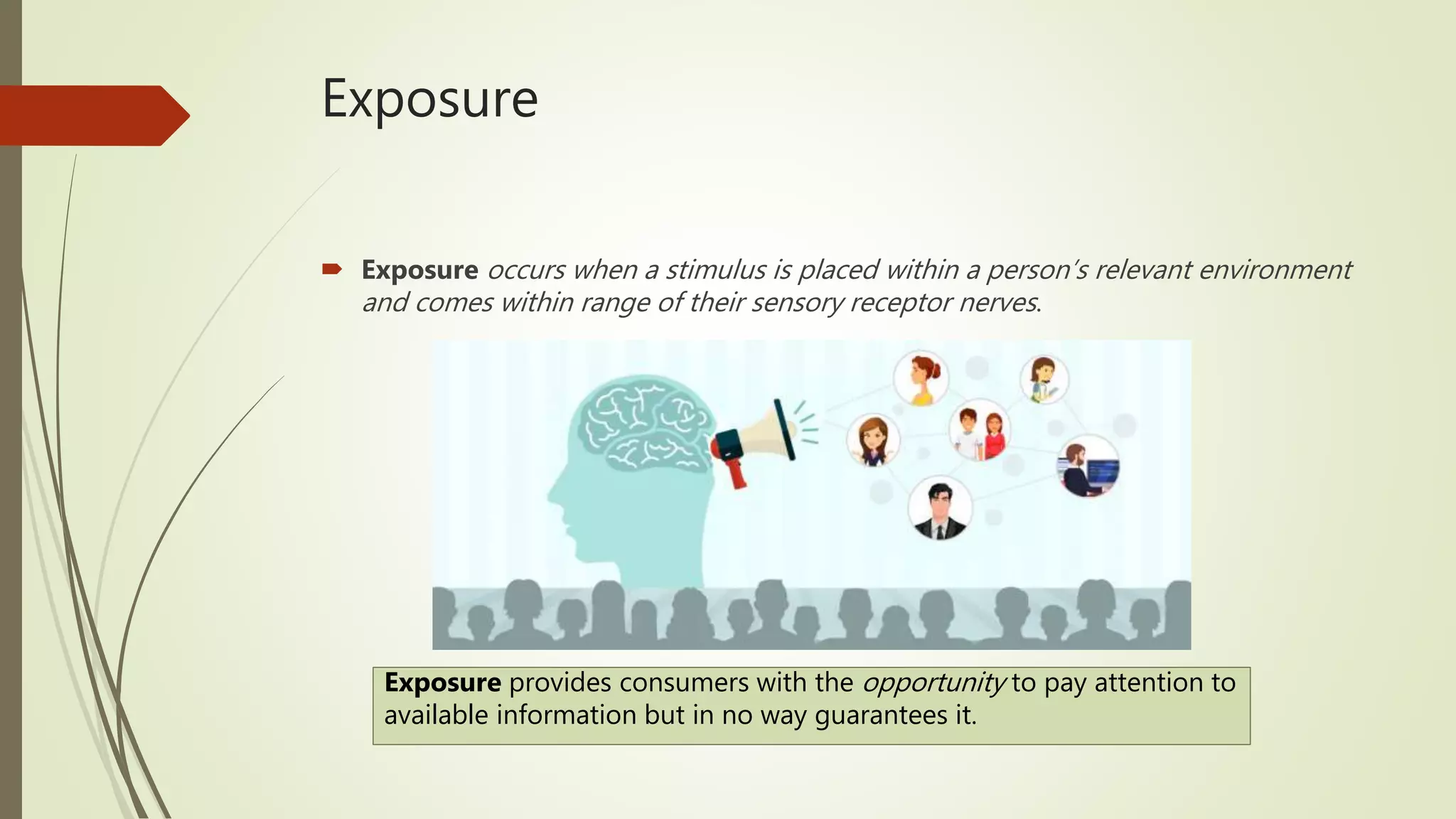 Exposure, Attention and Interpretation -Consumer Behavior | PPTX