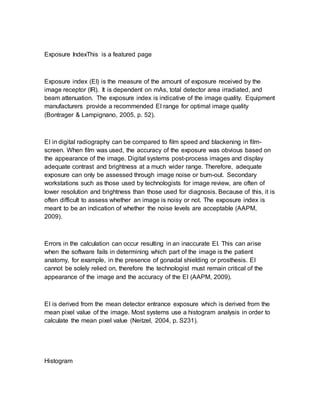 Exposure index | DOCX