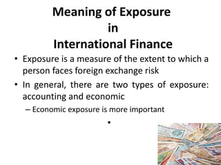 Exposure in international finance | PPTX