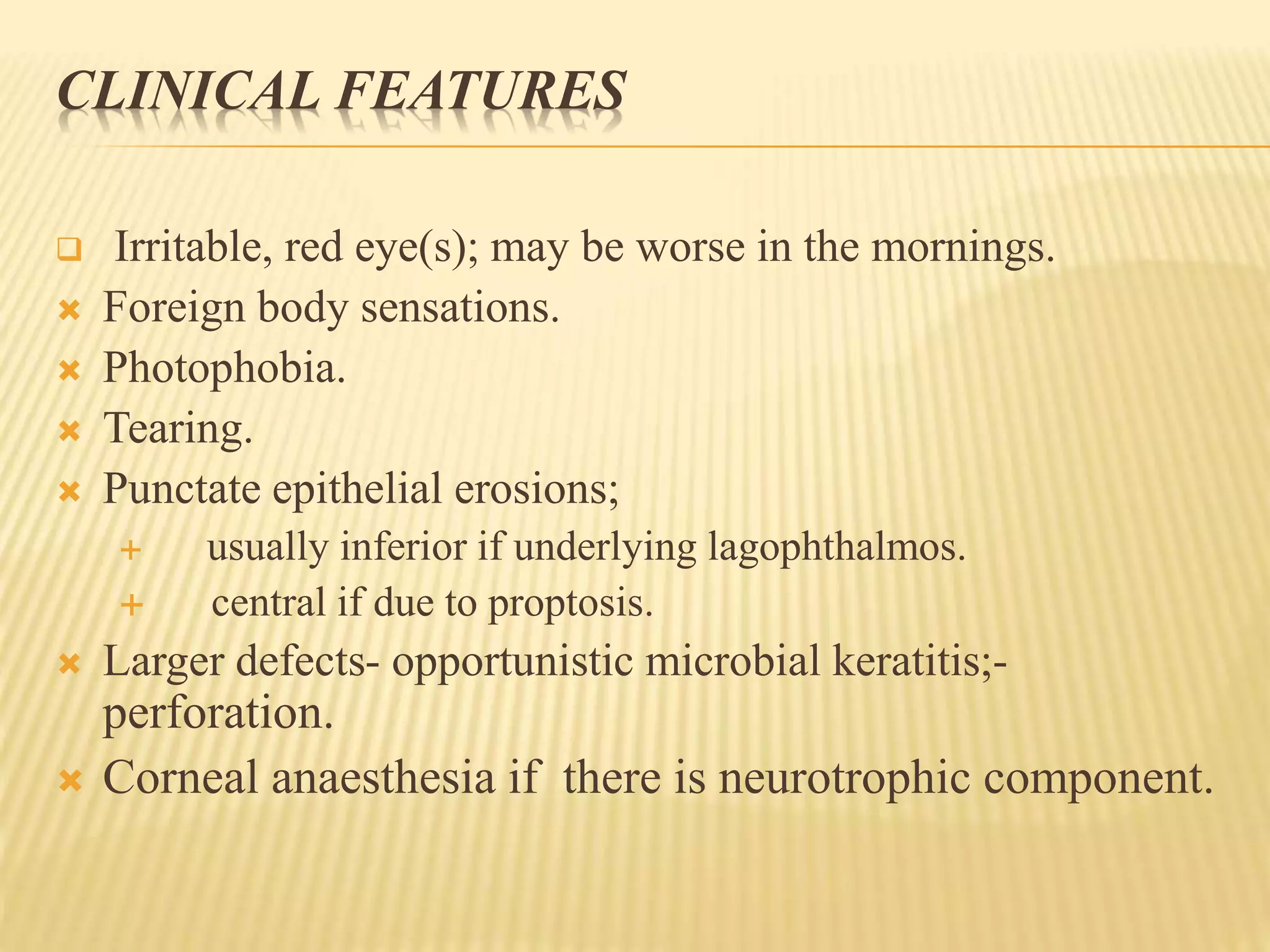 Exposure keratopathy | PPTX