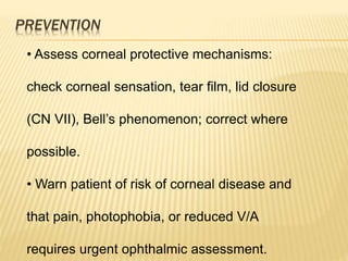 Exposure keratopathy | PPTX