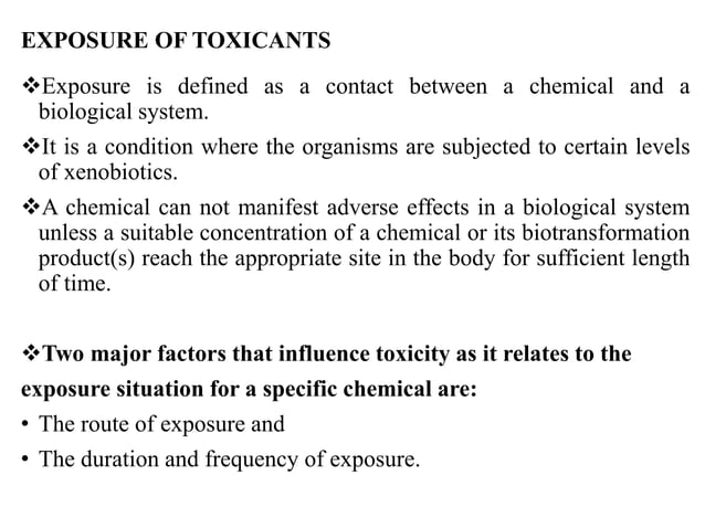 Exposure of toxicants | PDF | Skin and Dermatology | Diseases and ...