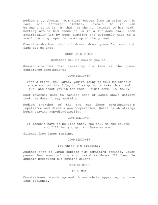 Exposure Screenplay | PDF