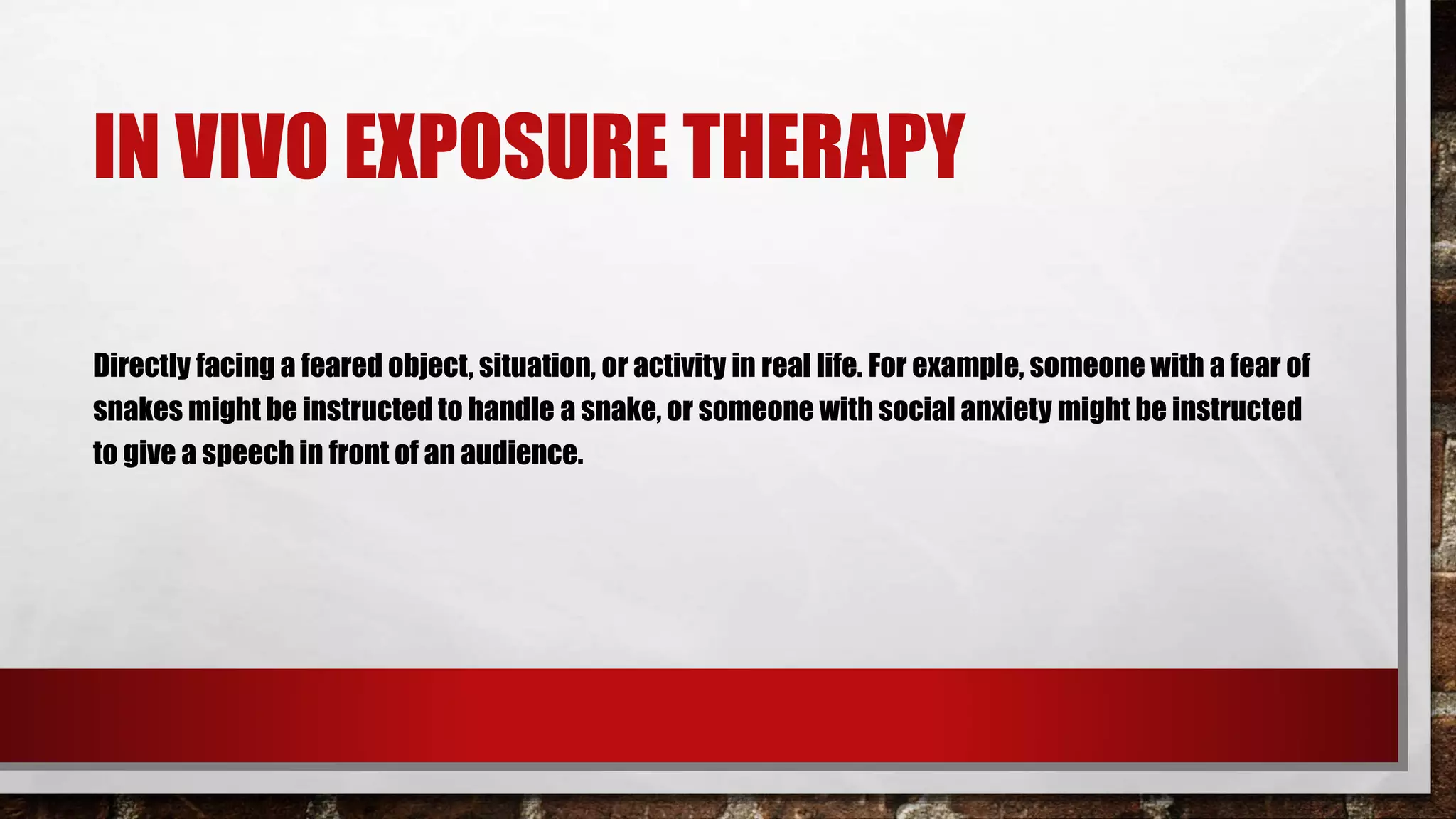 Exposure therapy | PPTX