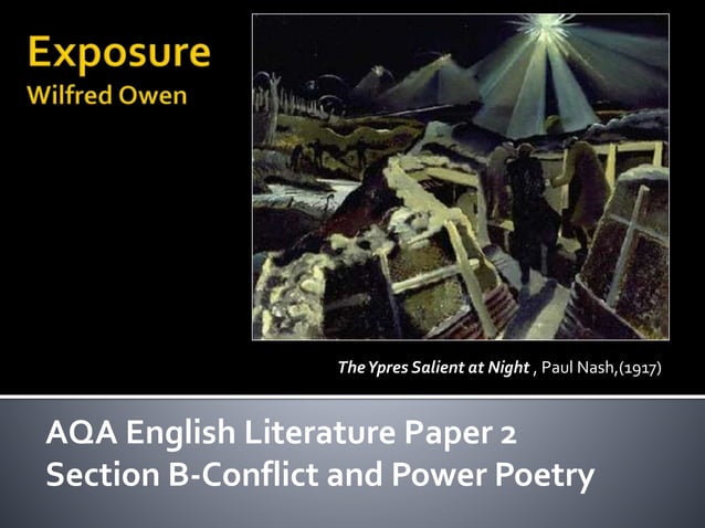 Exposure wilfred owen | PPT