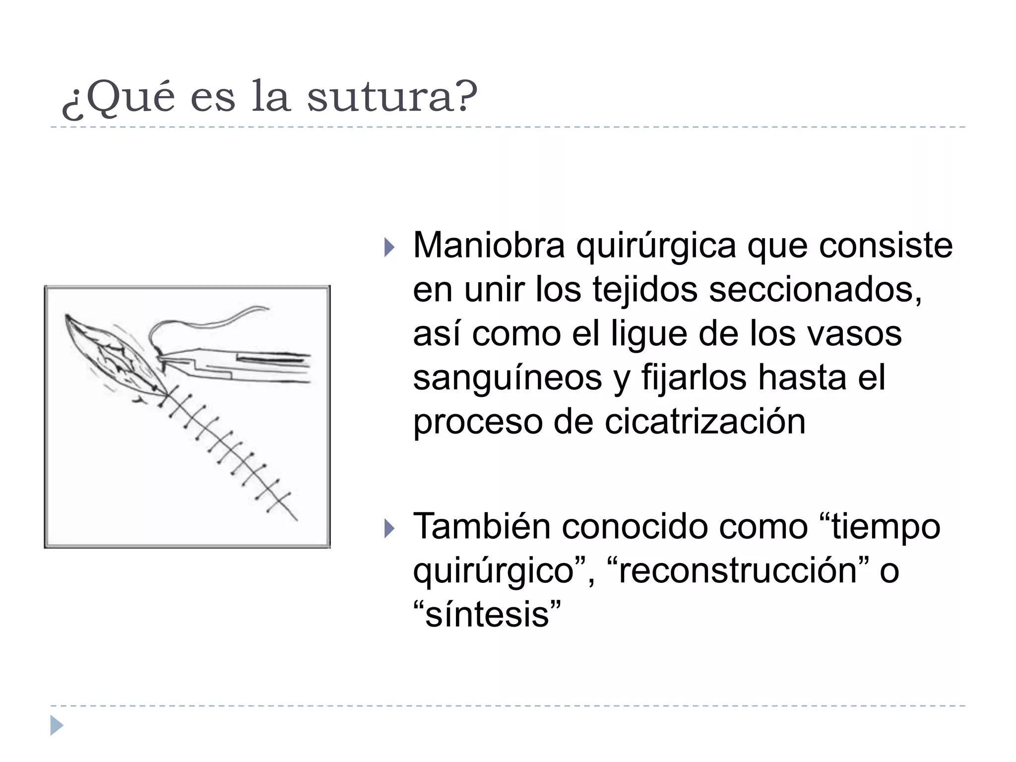 SUTURAS QUIRÚRGICAS | PPTX