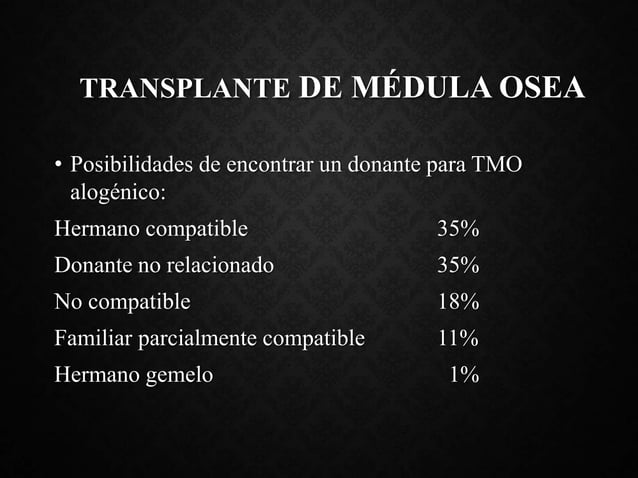 Transplante de Medula Osea | PPT