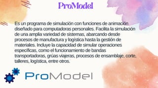 EXPO U4Expo Unidad 4 simuladores ProModel arena | PDF