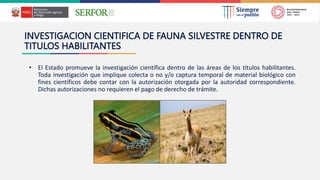 MODALIDADES DE APROVECHAMENTO DE FAUNA SILVESTRE 2022 formato.pptx