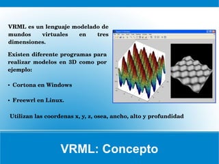 Exposición código vrml básico | ODP
