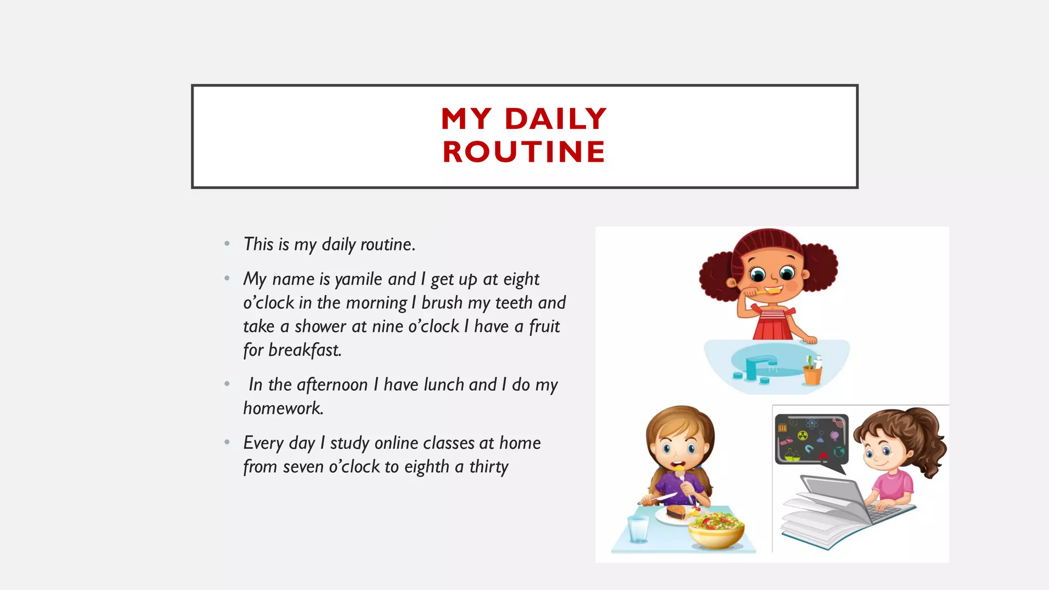 daily routine | PDF