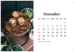 Free Printable - Kalender Meja 3 | PDF