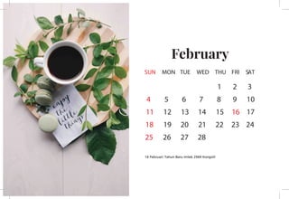 Free Printable - Kalender Meja 3 | PDF