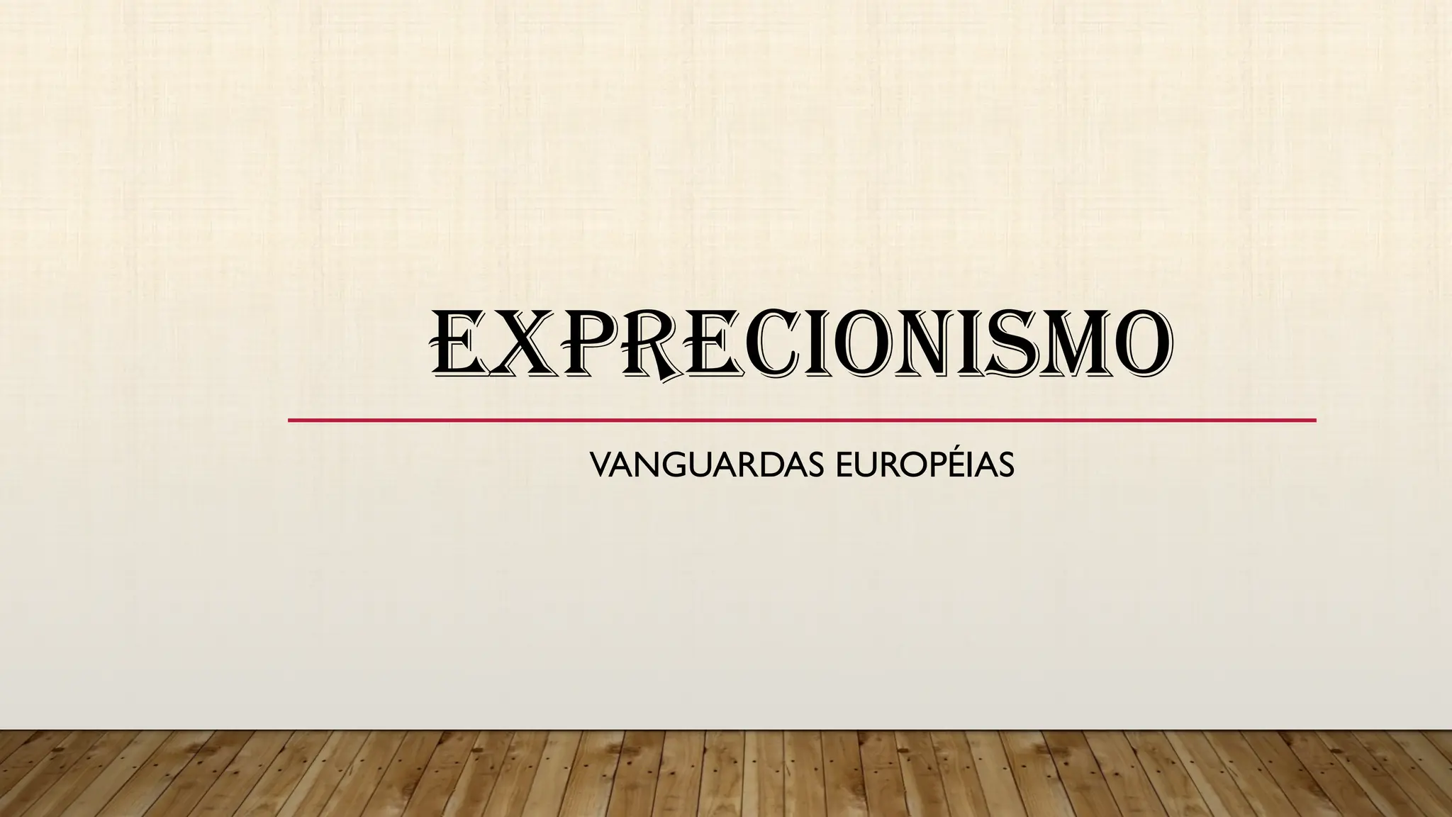 EXPRECIONISMO fabiana aula de português/ história | PPTX