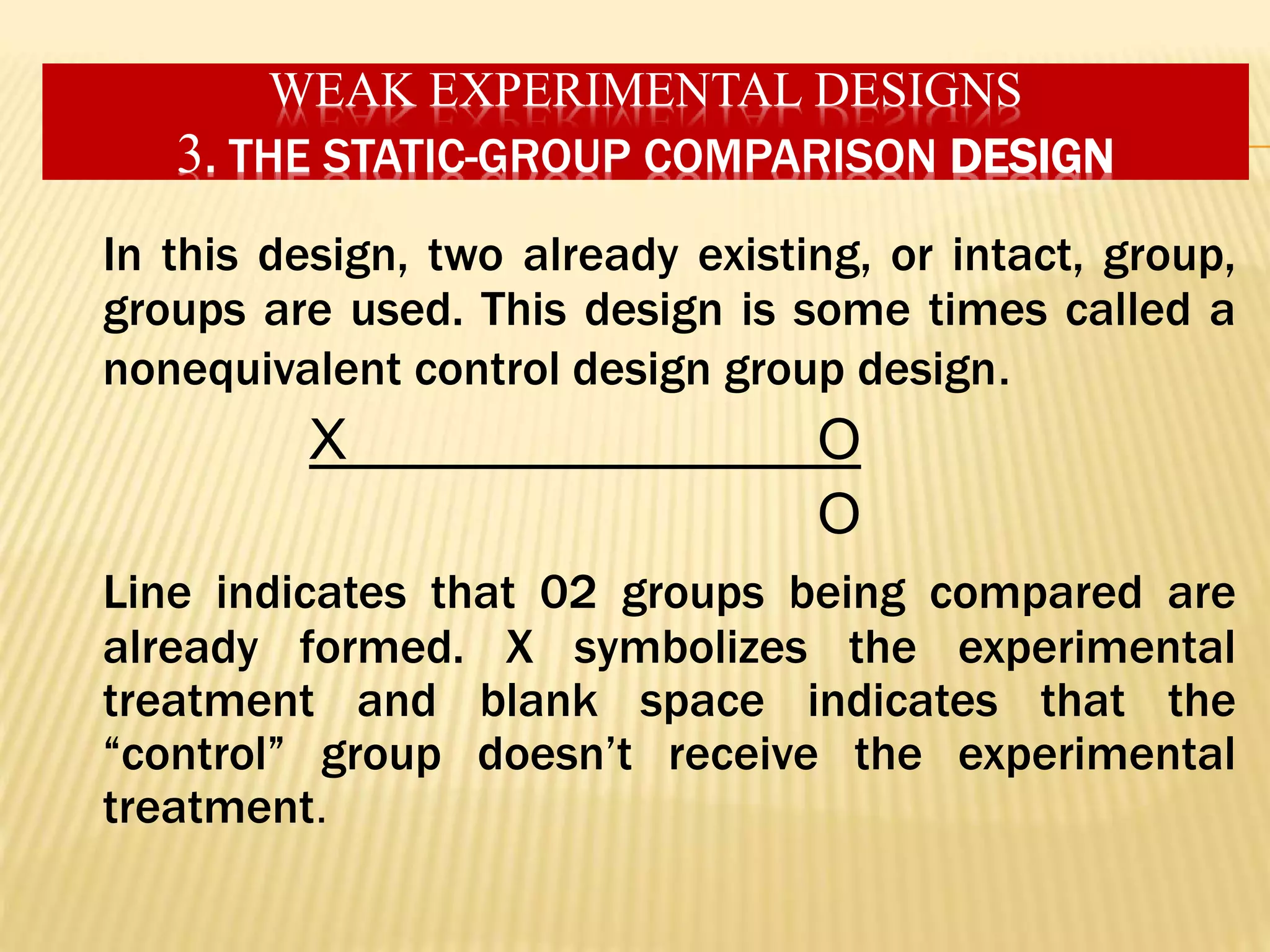 Experimental research designs. ltst.ppt. | PPTX