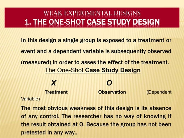 Experimental research designs. ltst.ppt. | PPTX