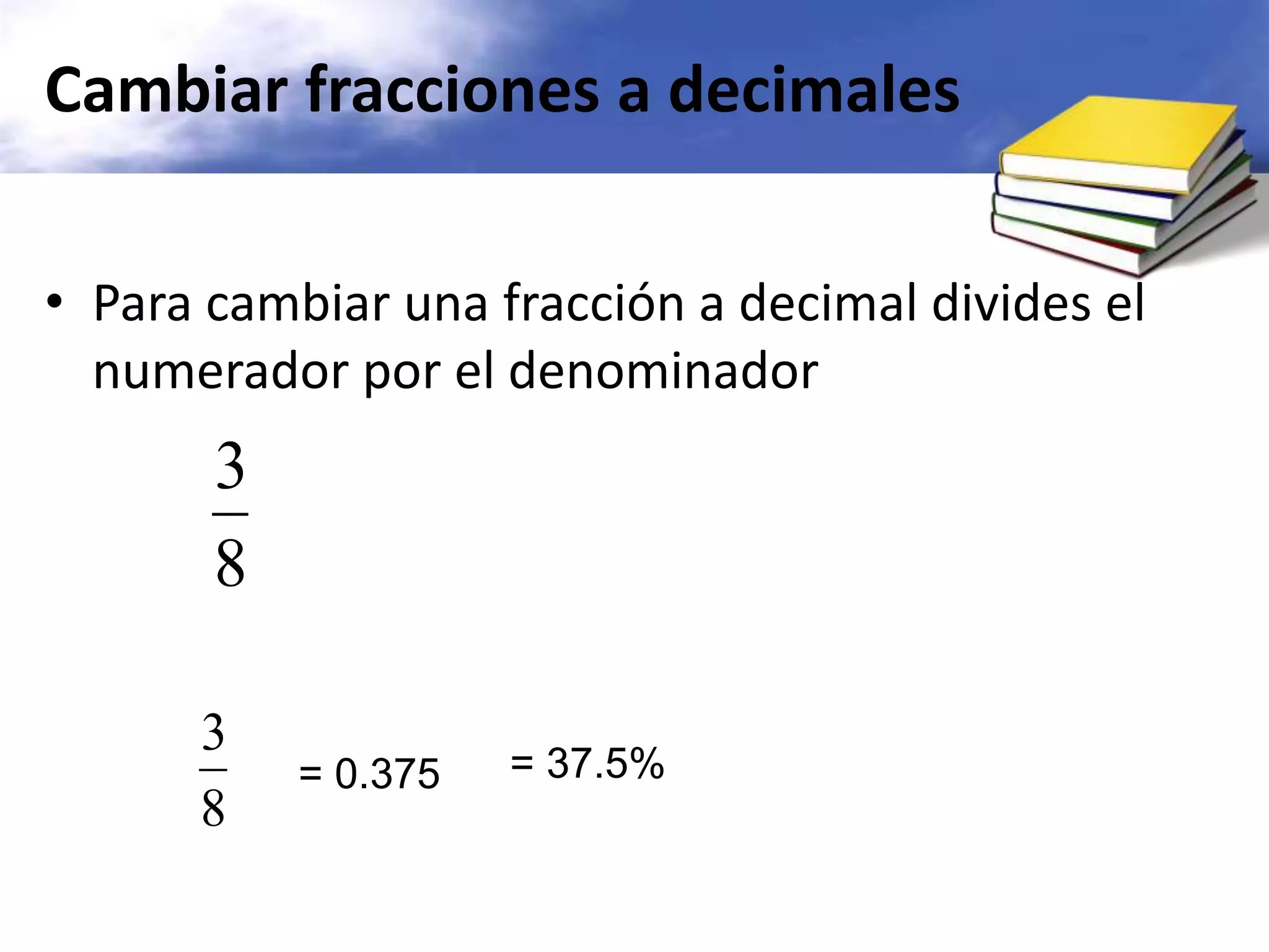Expresar fracciones como decimales | PPTX