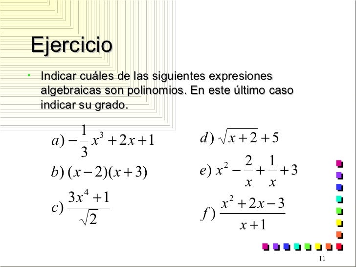 Operaciones Algebraicas
