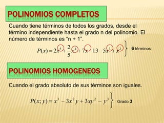 Expresiones algebraicas | PPTX