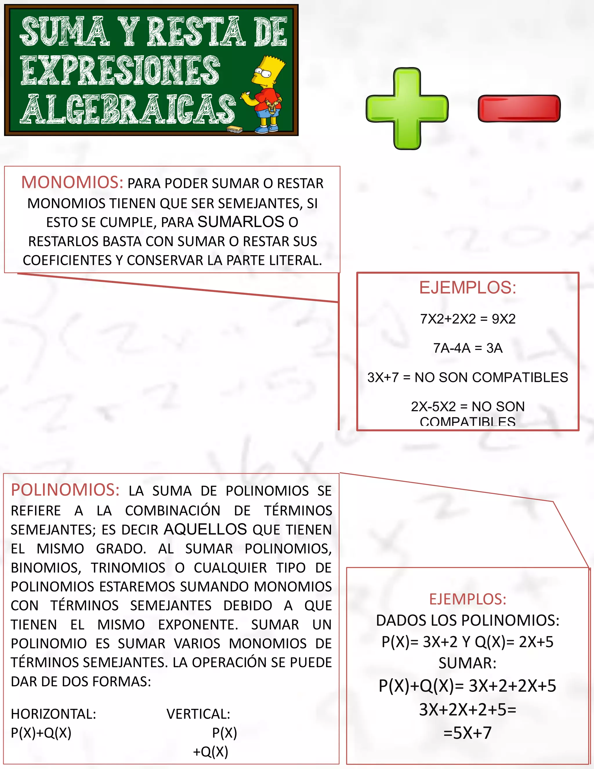 Expresiones algebraicas. | PDF