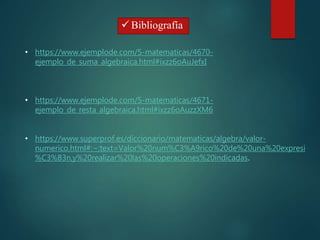 Expresiones algebraicas | PPT | Free Download