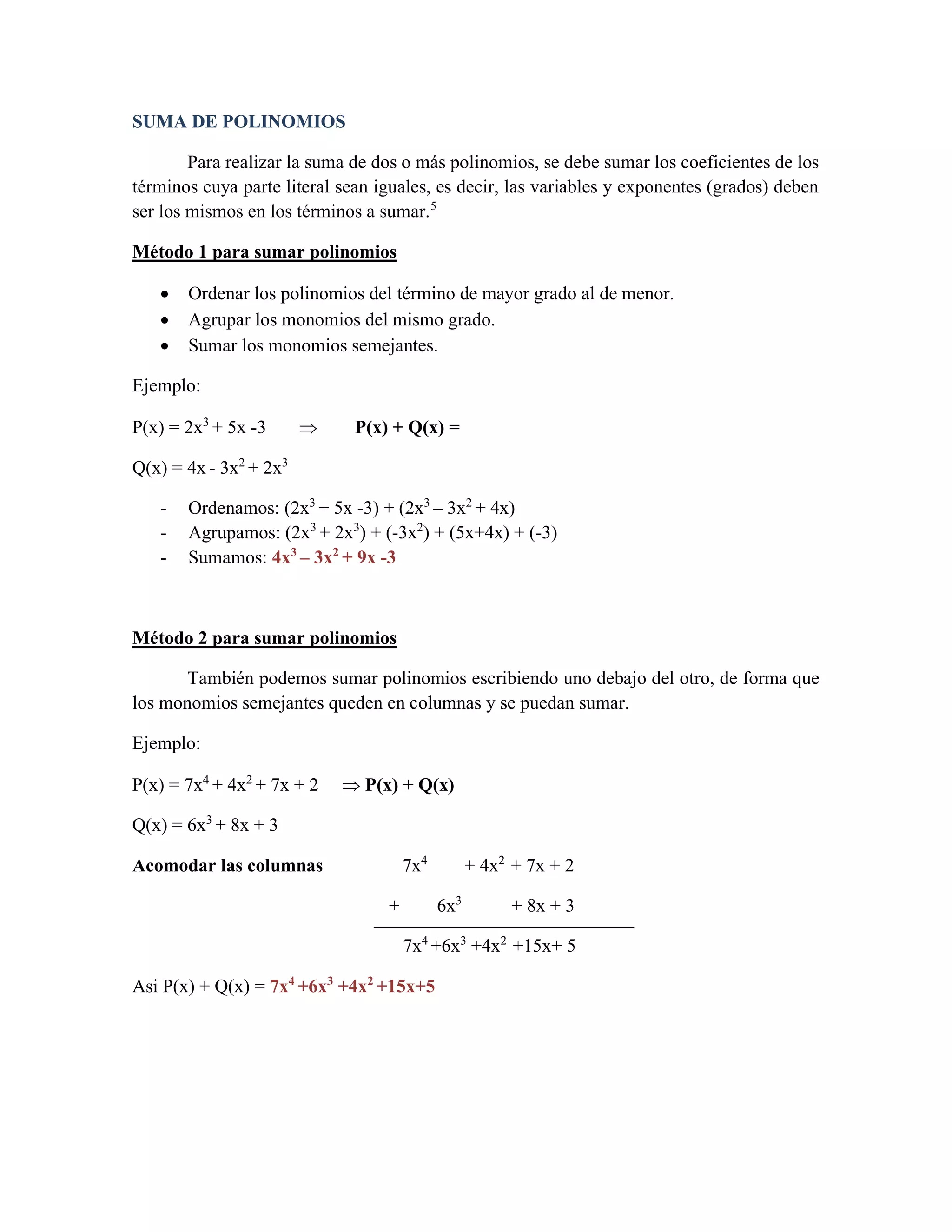 Expresiones algebraicas | PDF