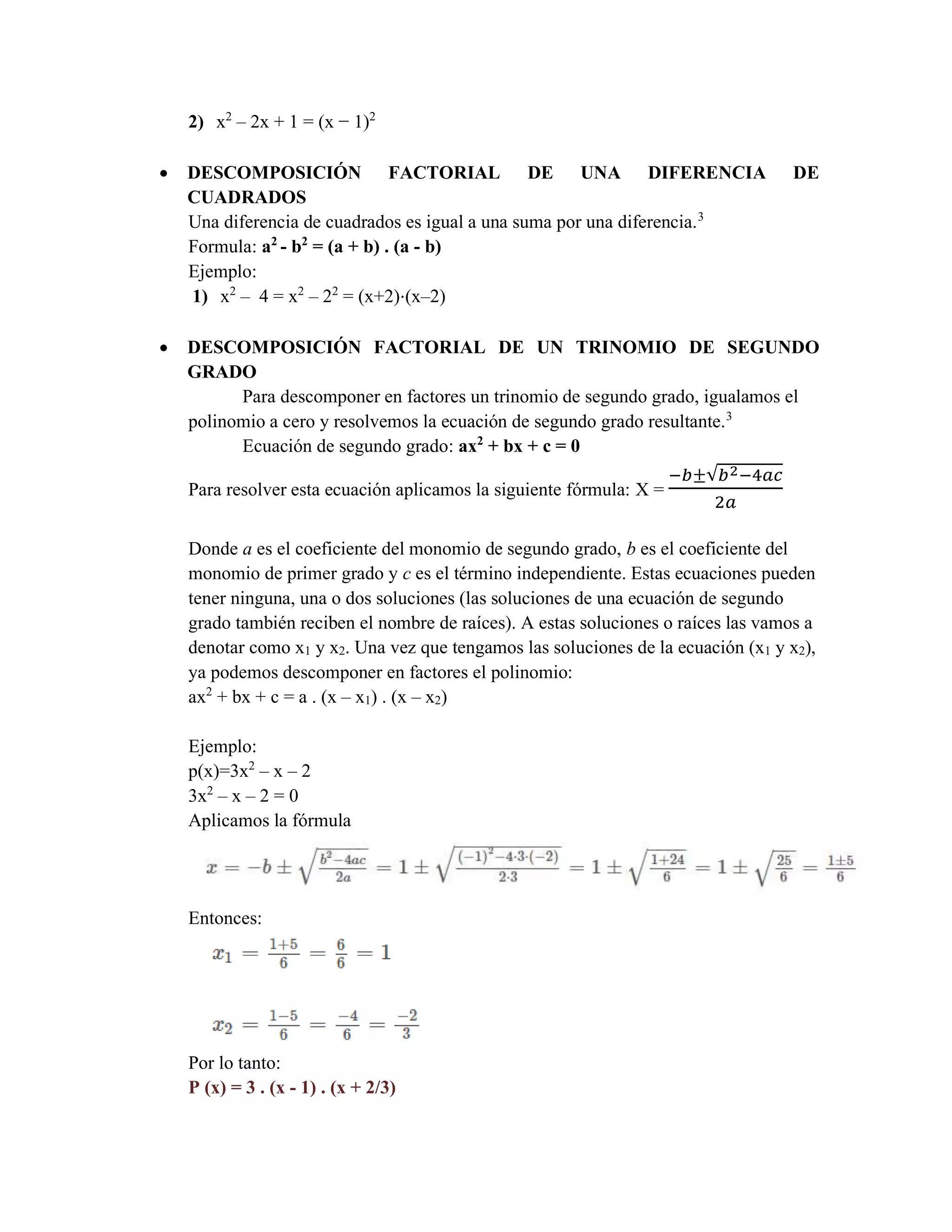 Expresiones algebraicas | PDF