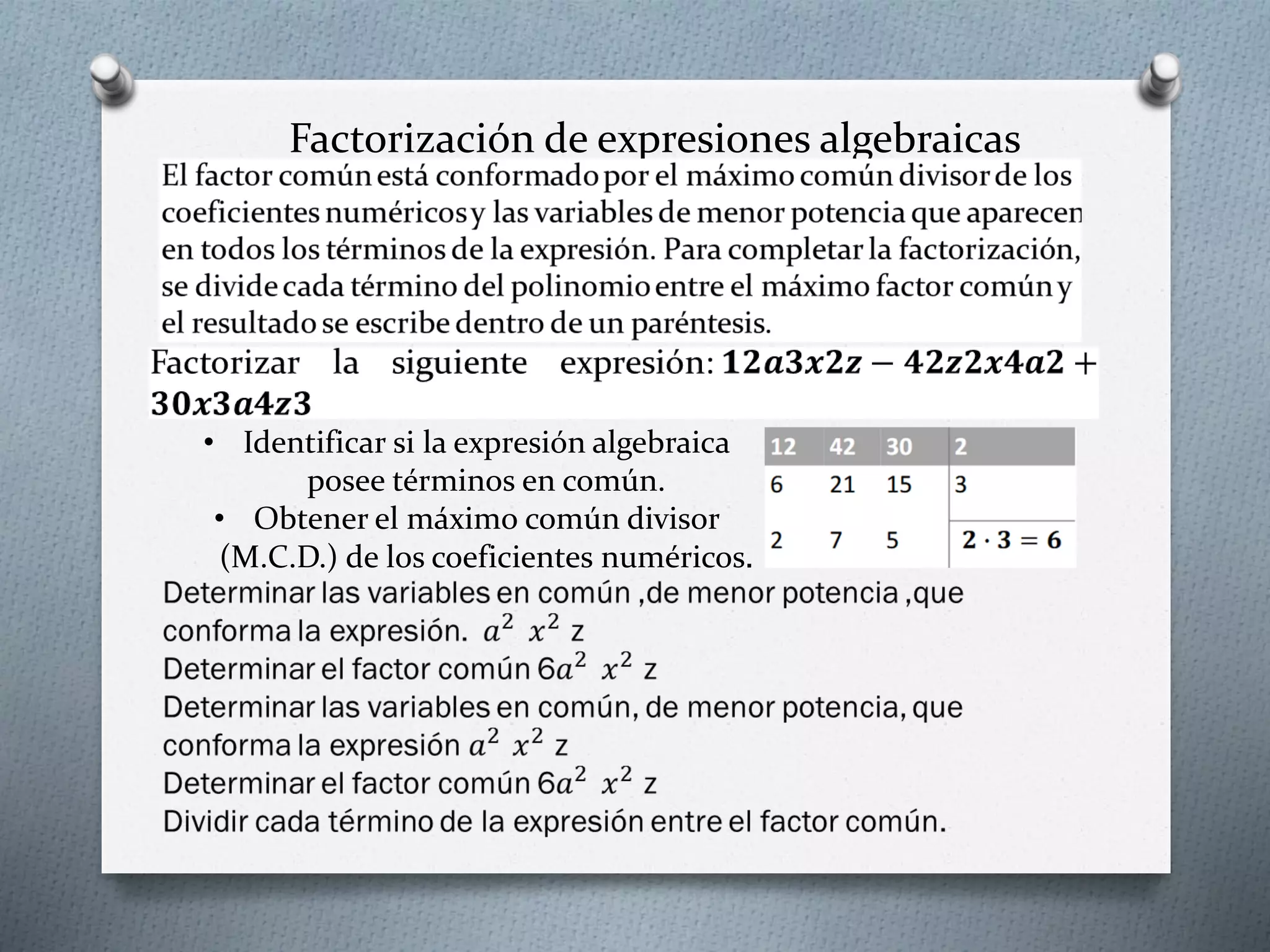 Expresiones algebraicas, factorizacion y radicacion. convertido | PDF