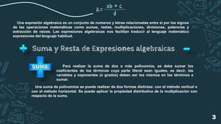 Expresiones Algebraicas (Presentación de Matemáticas).pptx
