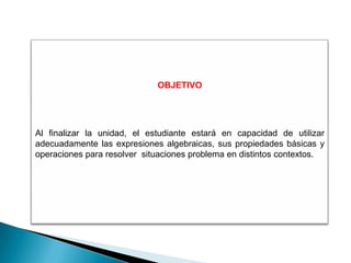 Expresiones algebraicas rol docente | PPTX