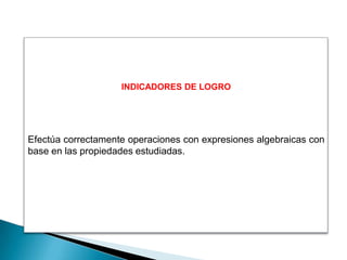 Expresiones algebraicas rol docente | PPTX