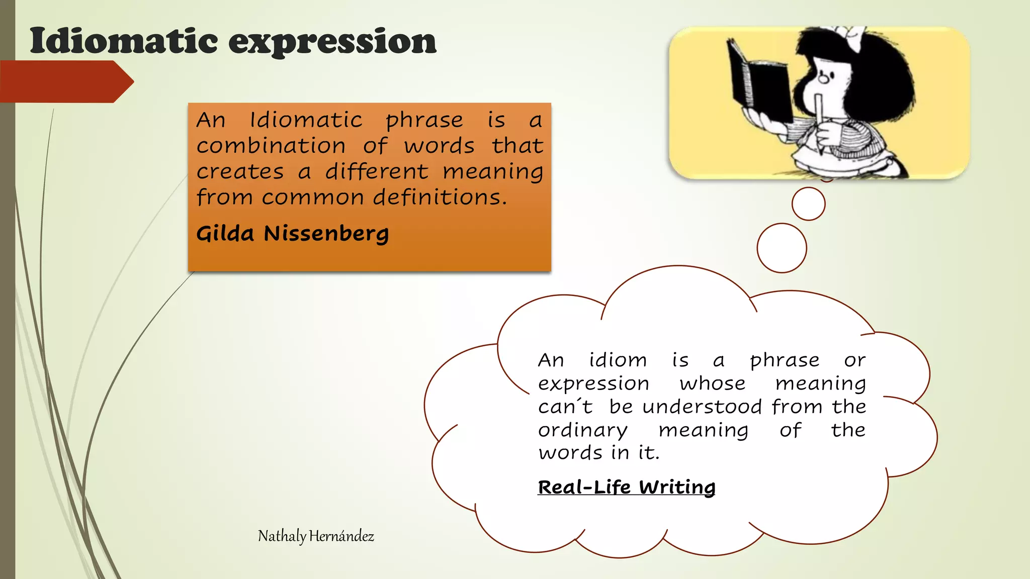 Expresiones idiomáticas/ Idiomatic expressions | PDF