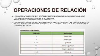 Expresiones lógicas programación | PPTX
