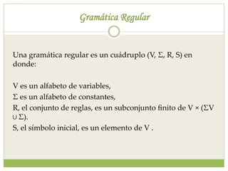 Expresiones regulares y gramáticas | PDF