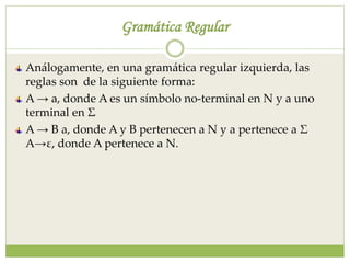 Expresiones regulares y gramáticas | PDF