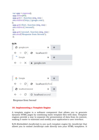 express of full stack web development notes | PDF