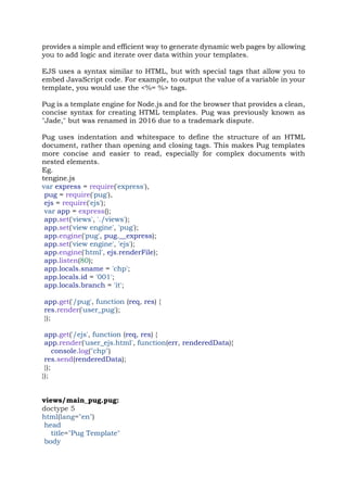express of full stack web development notes | PDF