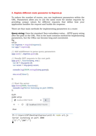 express of full stack web development notes | PDF