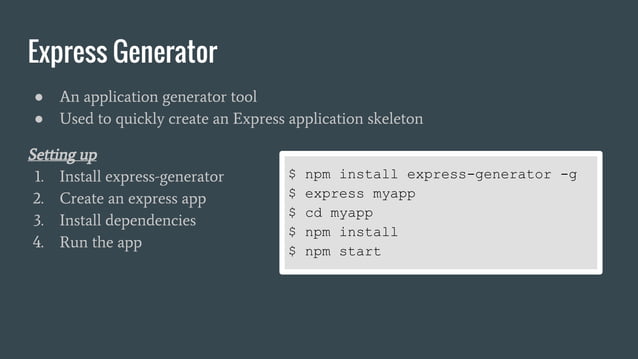 Express: A Jump-Start | PPT