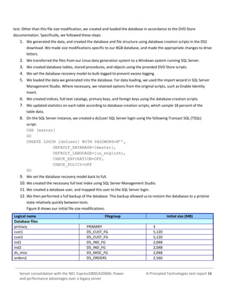 Server consolidation with the NEC Express5800/A2040b: Power and ...