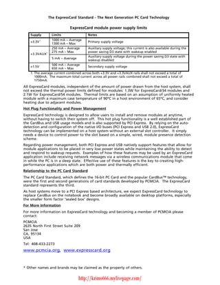 Express Card | PDF | Computer Peripherals | Computing