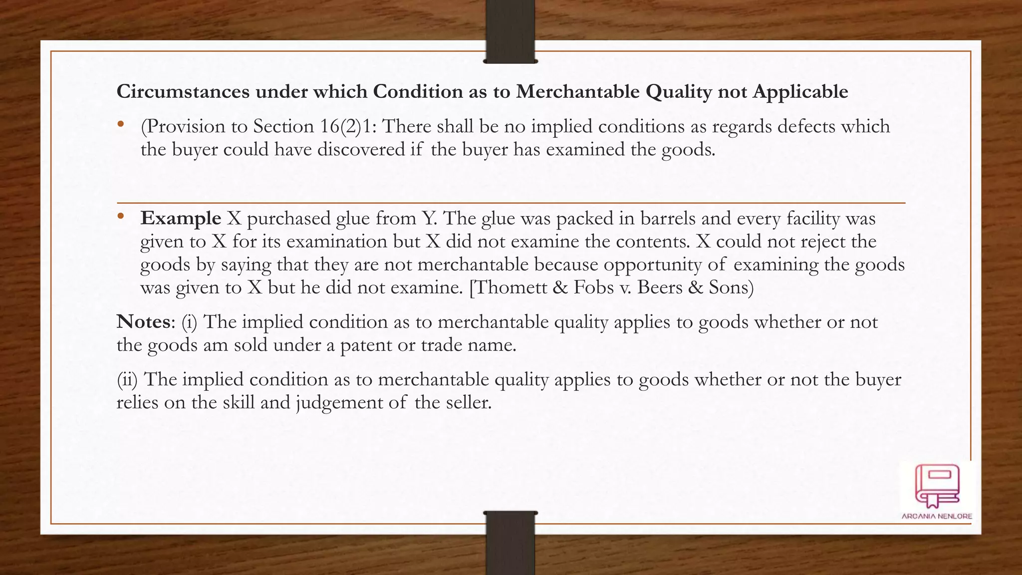 Express conditions and warranty | PPTX