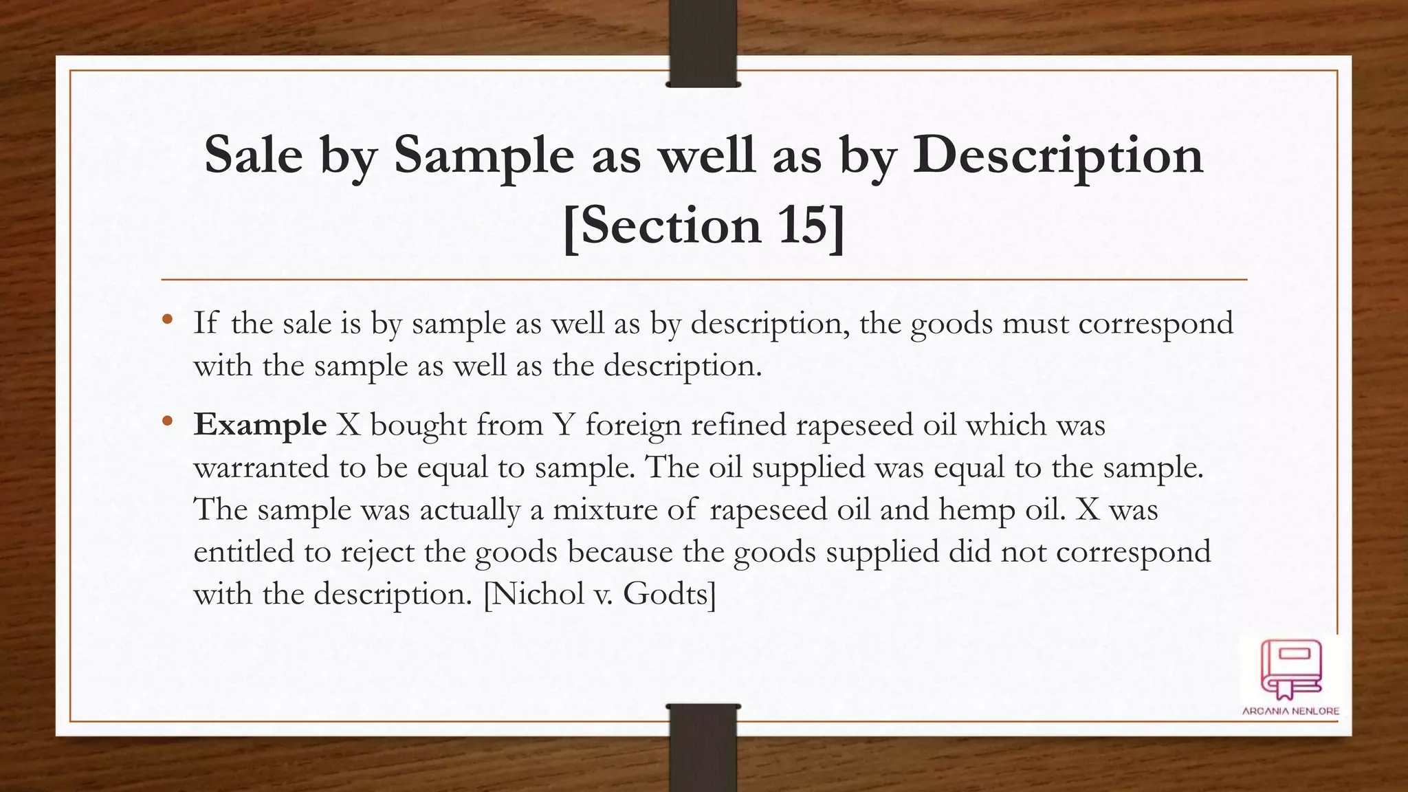 Express conditions and warranty | PPTX