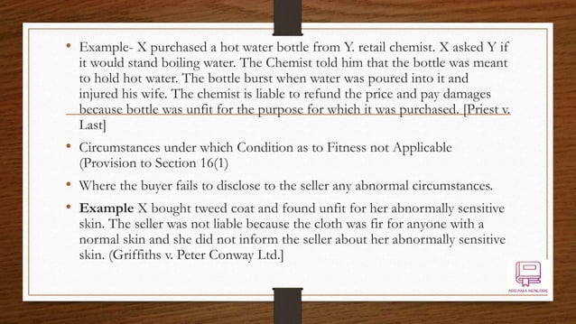 Express conditions and warranty | PPTX