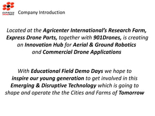 Express Drone Parts at 2016 Commercial Drone Expo | PPT